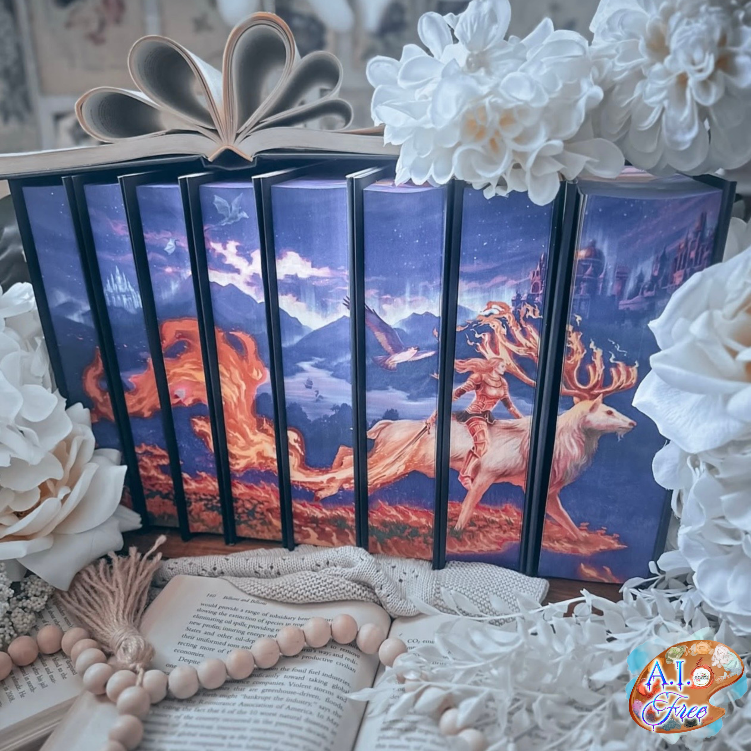 AcryliPics Bookish Nook, Printed Edges, Foiled Dust Jackets ...