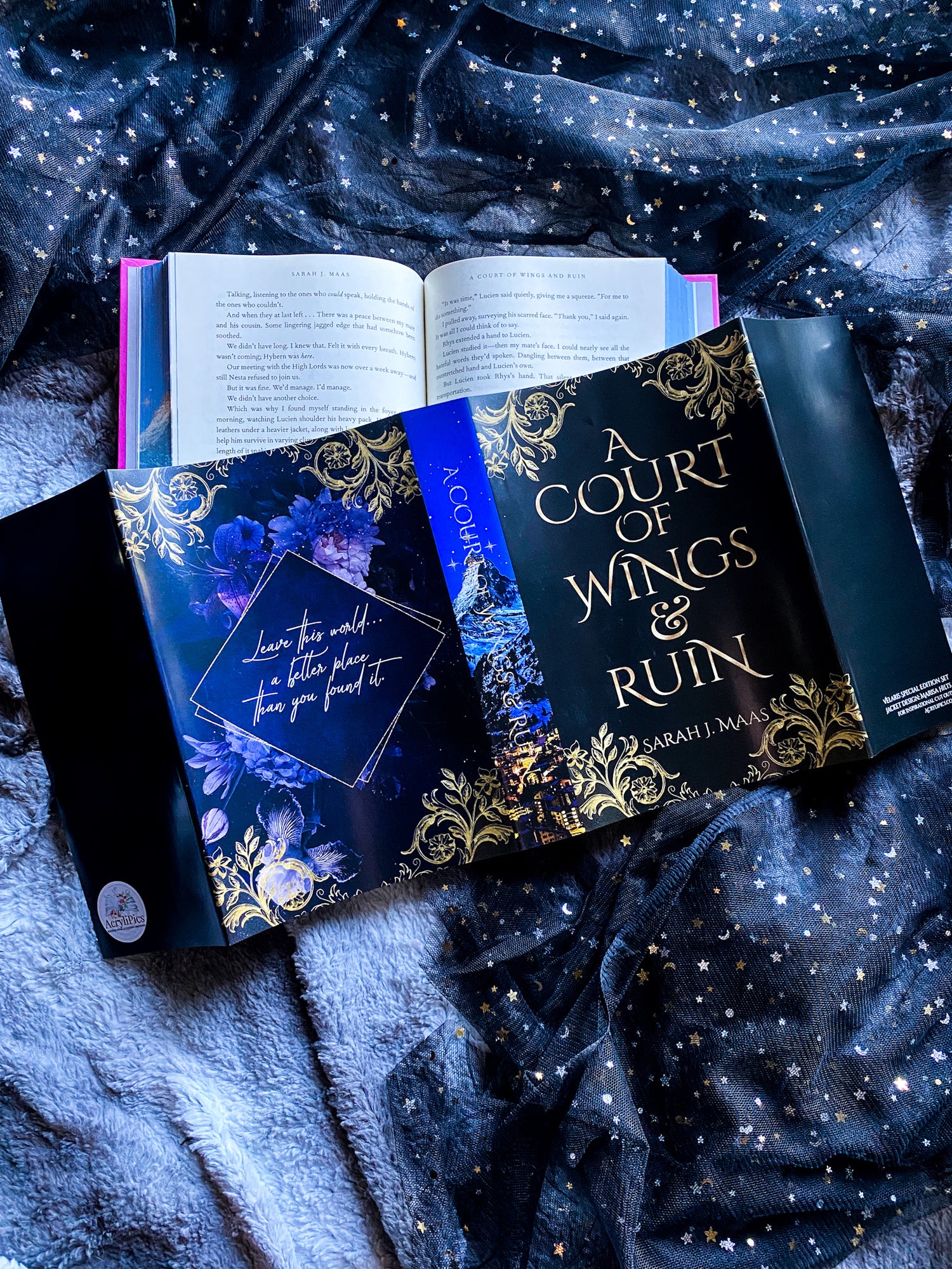 Velaris X ACOTAR Special Edition Book Box Set with Velaris Printed Pag – AcryliPics.com